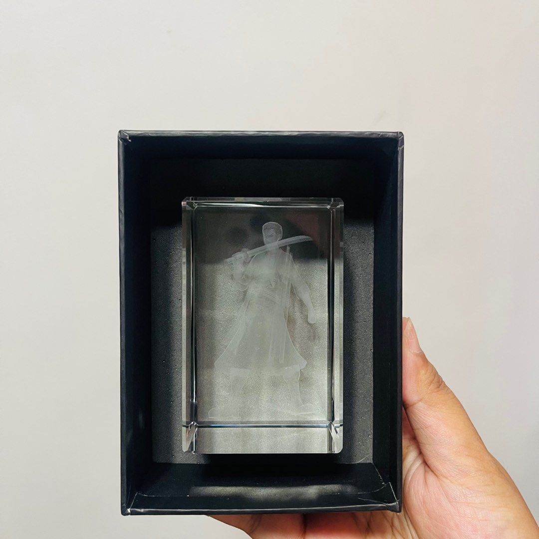 One piece Zoro Crystal 3d object, Hobbies & Toys, Toys & Games on Carousell