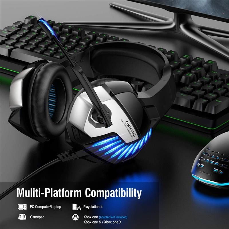 Onikuma K5 Pro Gaming Headset with mic 頭戴式電競耳機, 音響器材, 頭戴式/罩耳式耳機 - Carousell