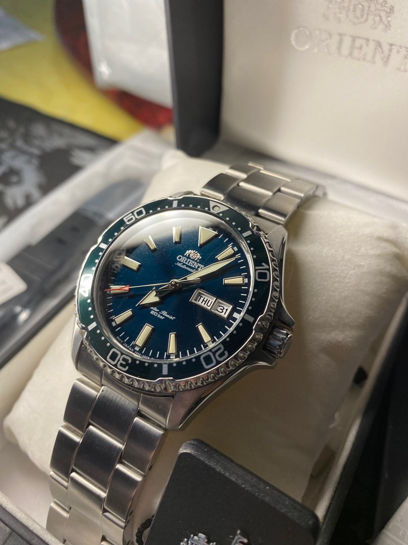 Orient Kamasu Green RA-AA0004E19B Automatic 200M Diver's Watch, Men's ...