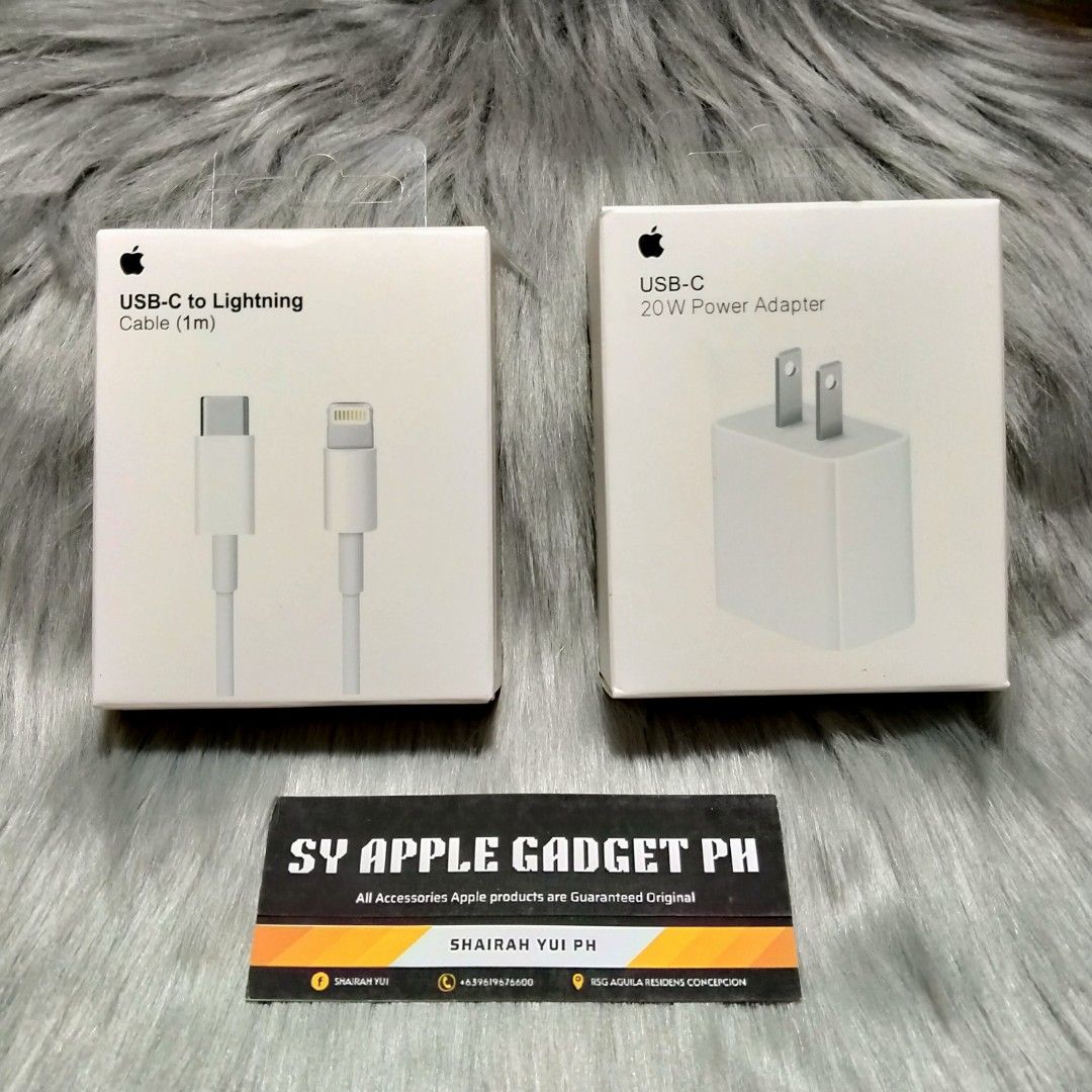 Original Apple Cable USB-C To Lightning and Adapter USB-C 20watts ...