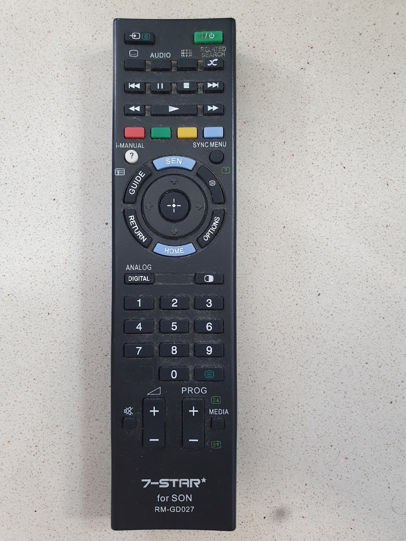 Original Sony TV remote RM-GD027, TV & Home Appliances, TV ...