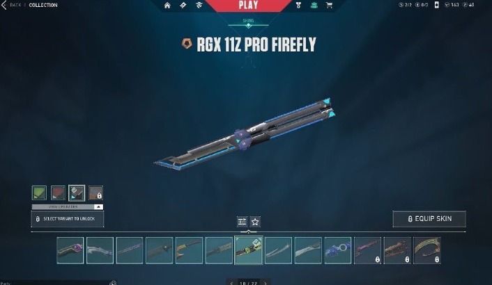 P3 STACKED Valorant Account RGX 11Z PRO FIREFLY RGX 11Z PRO BLADE ...