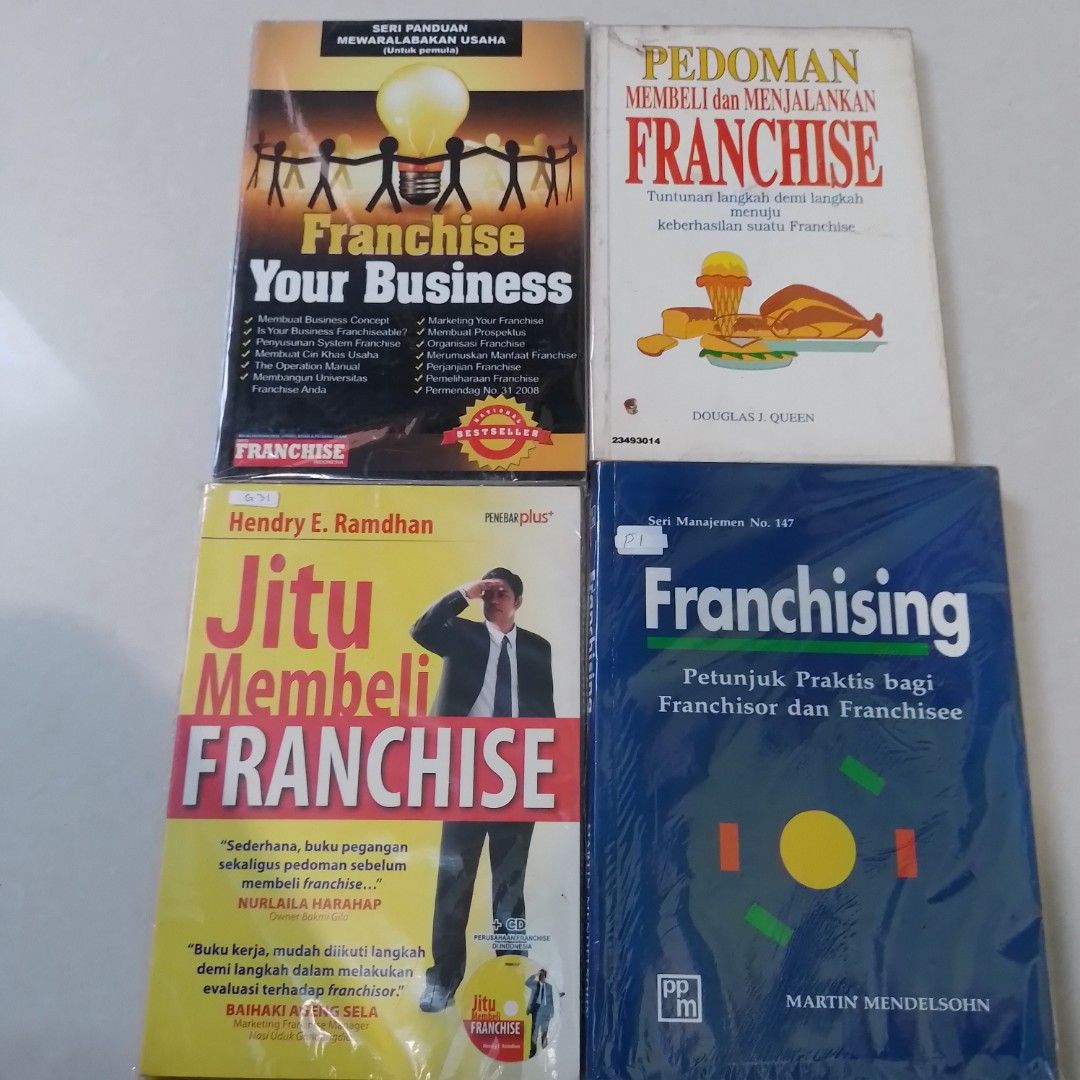 Paket Buku Pedoman Panduan Membeli Dan Menjalankan Franchise Franchising, Books & Stationery ...
