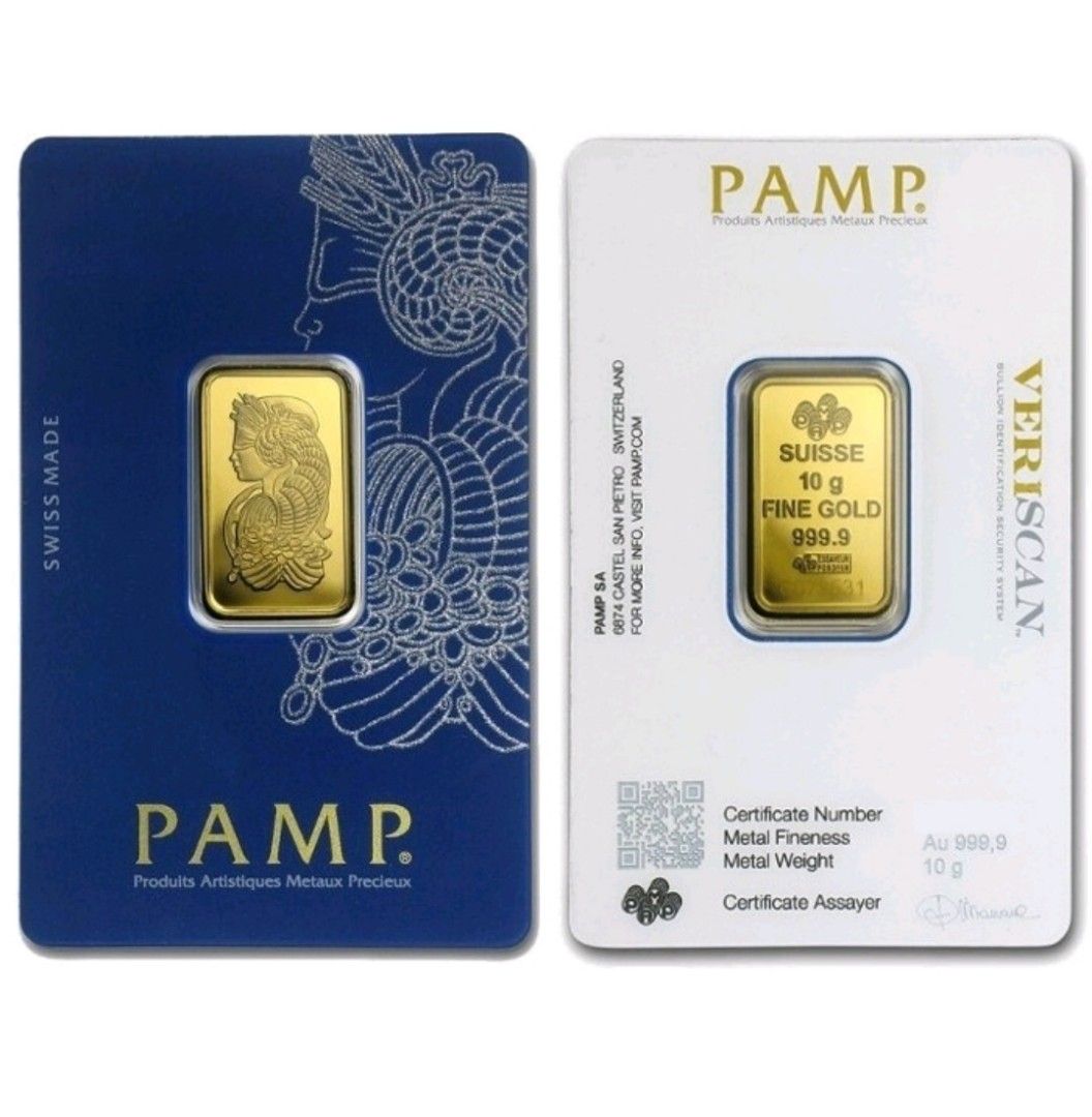 PAMP 20 Grams Gold Bar | PAMP 10 Grams Gold Bar | PAMP 5 Grams Gold Bar ...