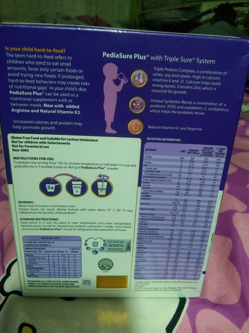 PediaSure Plus 3+, Health & Nutrition, Health Supplements, Health Food ...