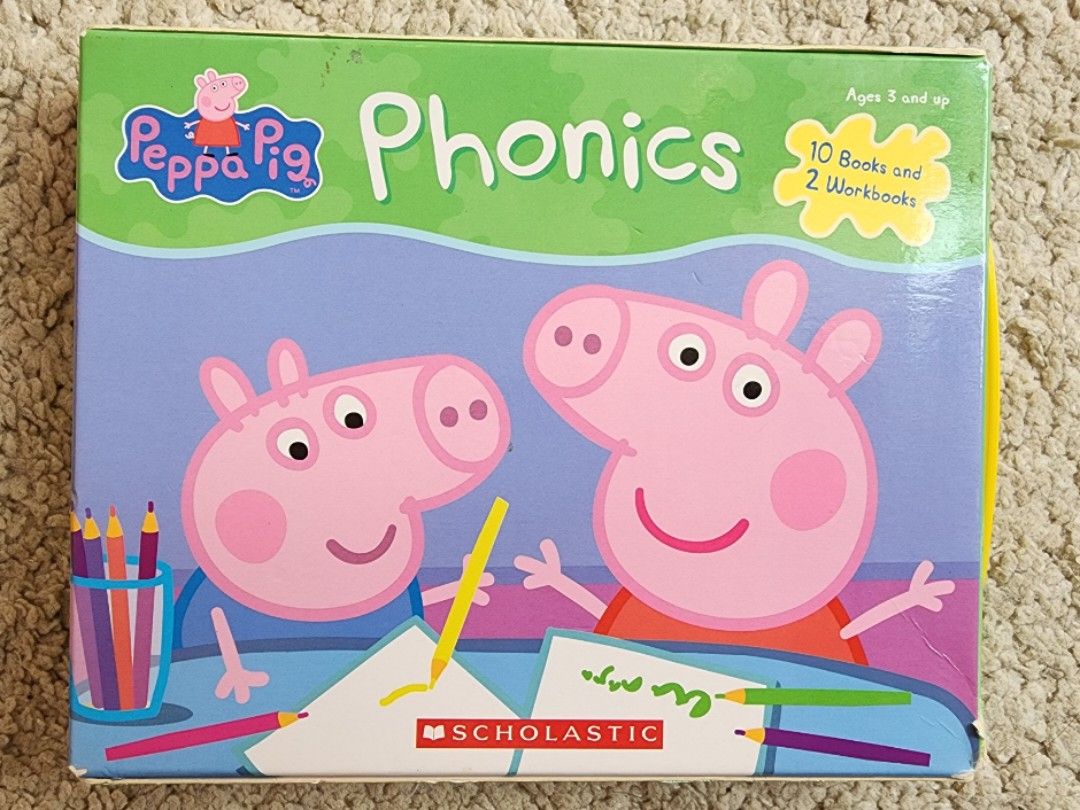 Peppa Pig Phonics Book, 興趣及遊戲, 書本 & 文具, 小朋友書 - Carousell