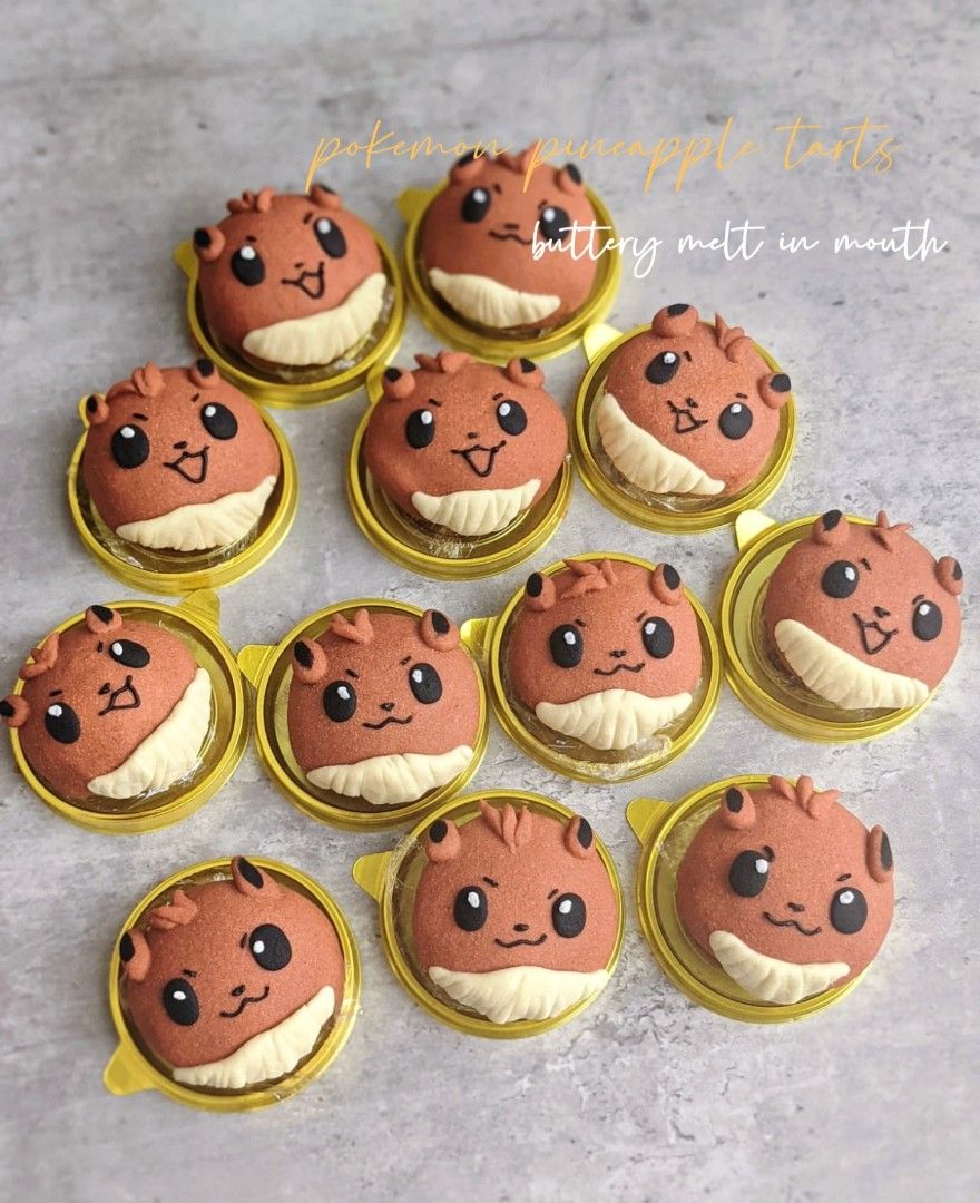 Pokemon pineapple tarts, Food & Drinks, Homemade Bakes on Carousell