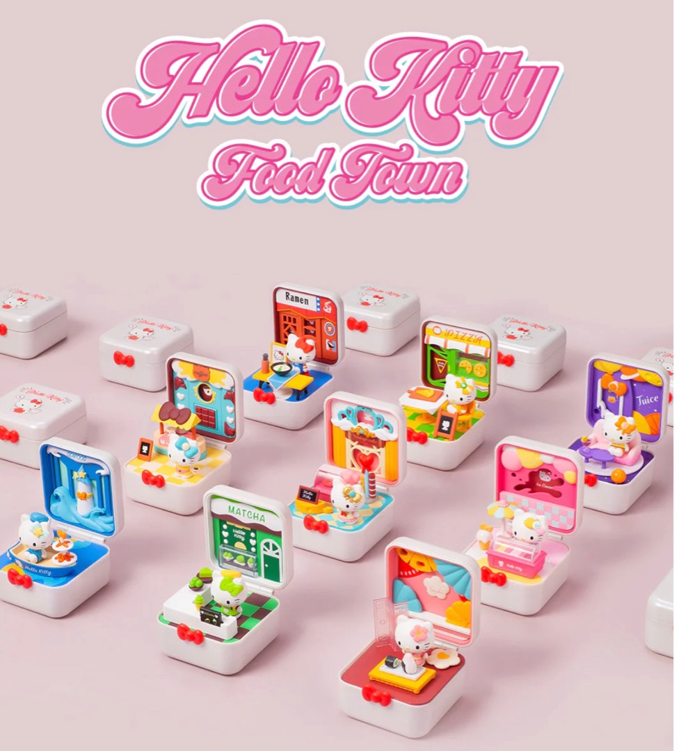 Pop Mart Hello Kitty Food Town Blind Box Series Set of 8, Hobbies ...