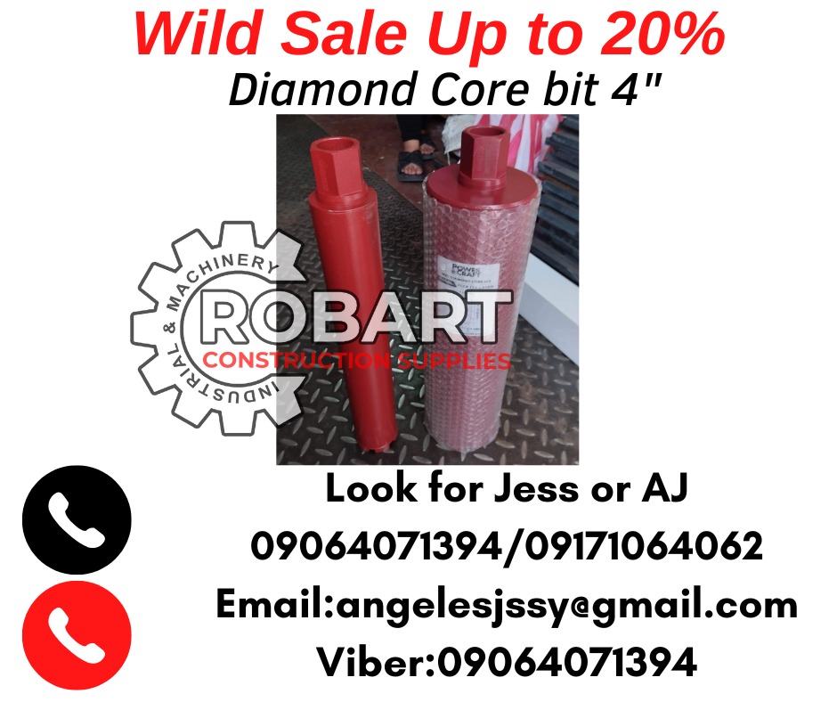 Powercraft diamond core bit 4" on Carousell