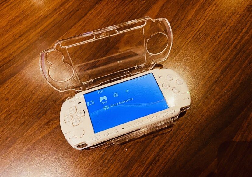 Psp slim 3000 ceramic white 1st owner nonissue full of games ready to ...