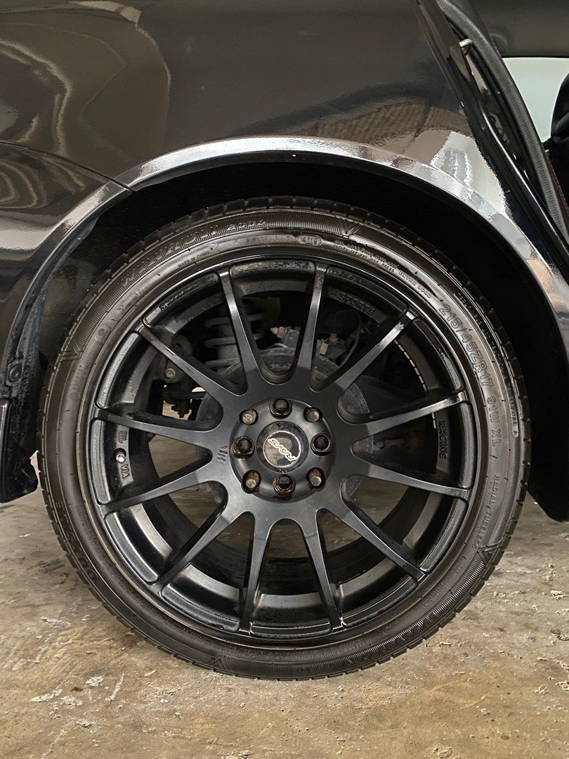 Rays 17 inch rims, Car Accessories, Tyres & Rims on Carousell