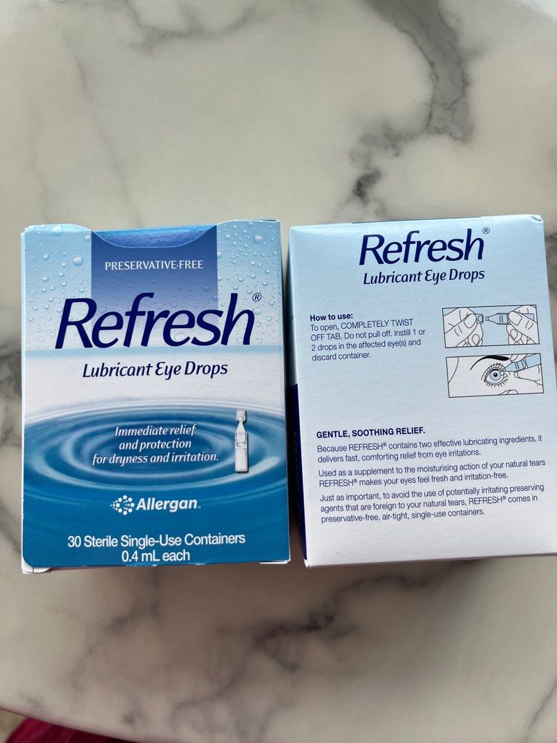 Refresh eye drops, Beauty & Personal Care, Vision Care on Carousell