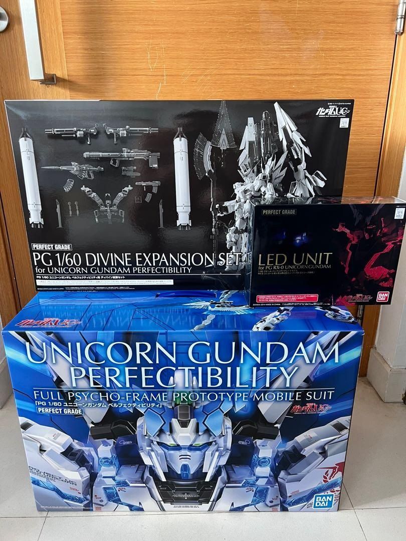 [RELIST] PG UNICORN GUNDAM PERFECTIBILITY w/ DIVINE EXPANSION & LED SET ...