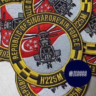 RSAF H225M Helicopter Velcro Patch Badge Republic of Singapore Air ...