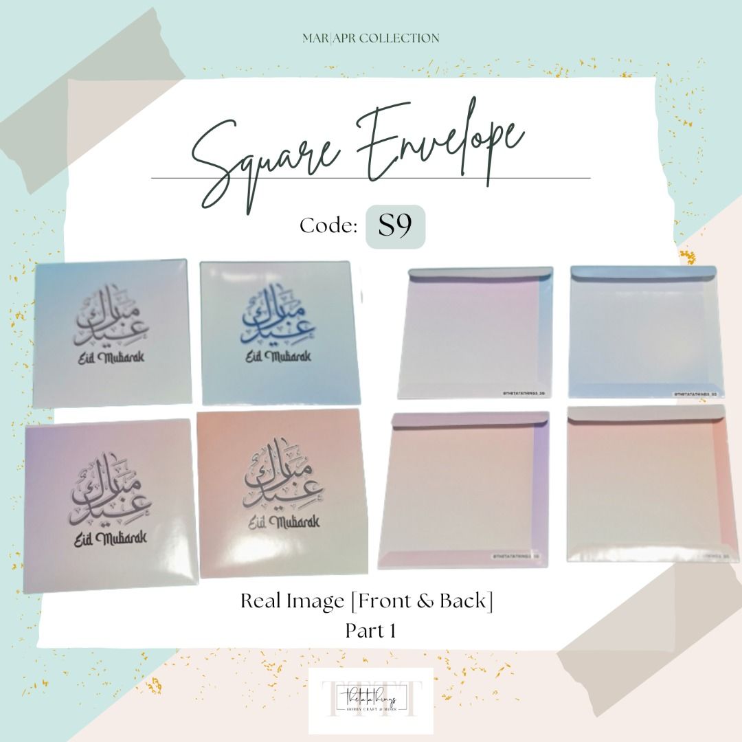 Sampul Raya (Money Envelope) 2023 - Square Part 3, Hobbies & Toys, Stationery & Craft, Other ...