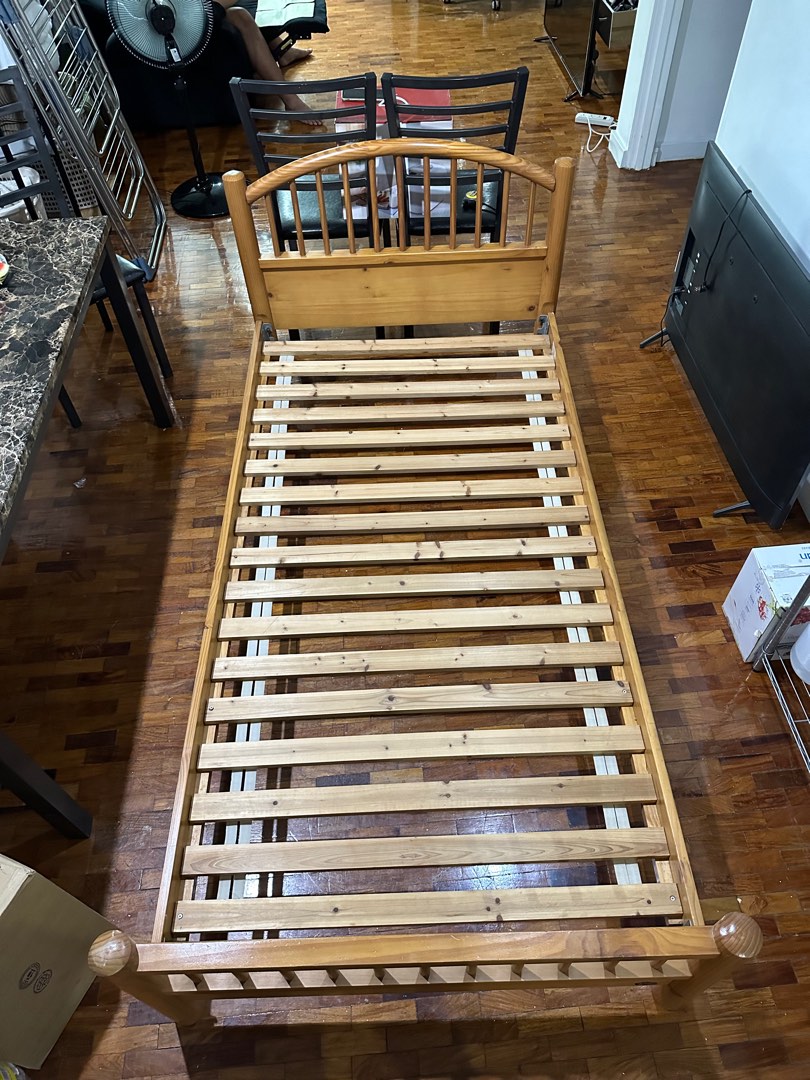 Semi double bed frame, Furniture & Home Living, Furniture, Bed Frames ...