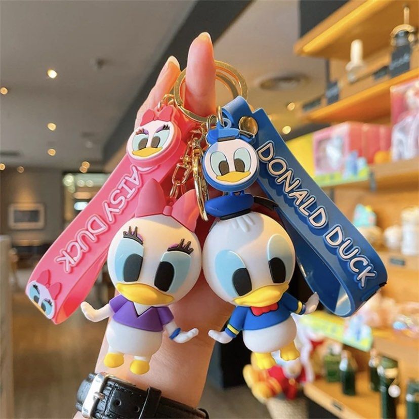 [SG Stock] Disney Cartoon Keychain Keyring (Mickey Minnie Donald Daisy ...