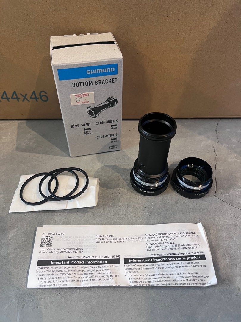 Shimano XT BB-MT801 Bottom Bracket, Sports Equipment, Bicycles & Parts, Parts & Accessories on ...