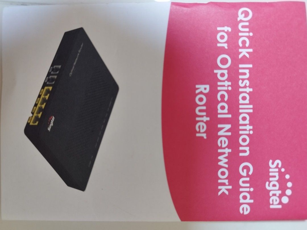 Singtel Optical Network Router, Computers & Tech, Office & Business ...
