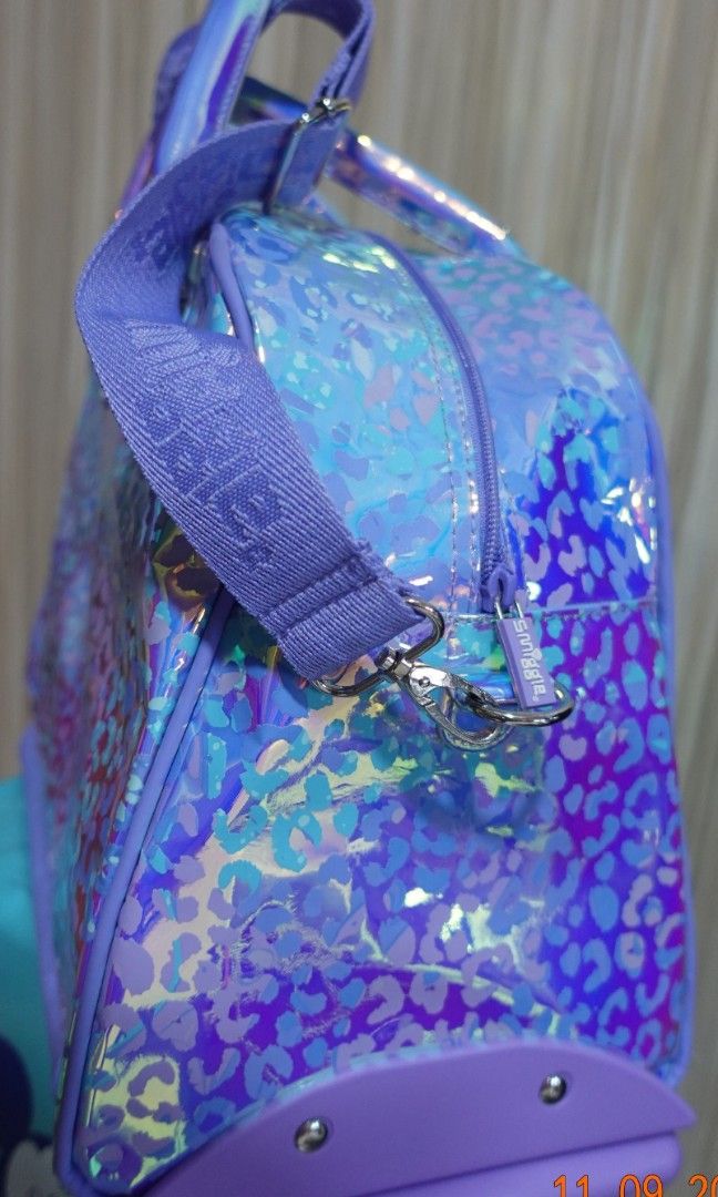 Smiggle Dreamy Weekender Bag Purple with Wheels for Kids Children ...