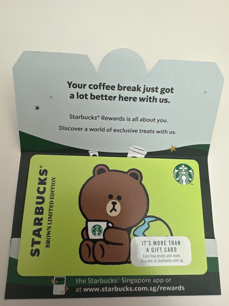 Starbucks card with $10 credits, Tickets & Vouchers, Store Credits on ...