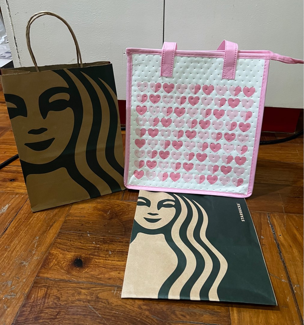 Starbucks Limited Edition Tote Bag Heart edition, Women's Fashion, Bags ...