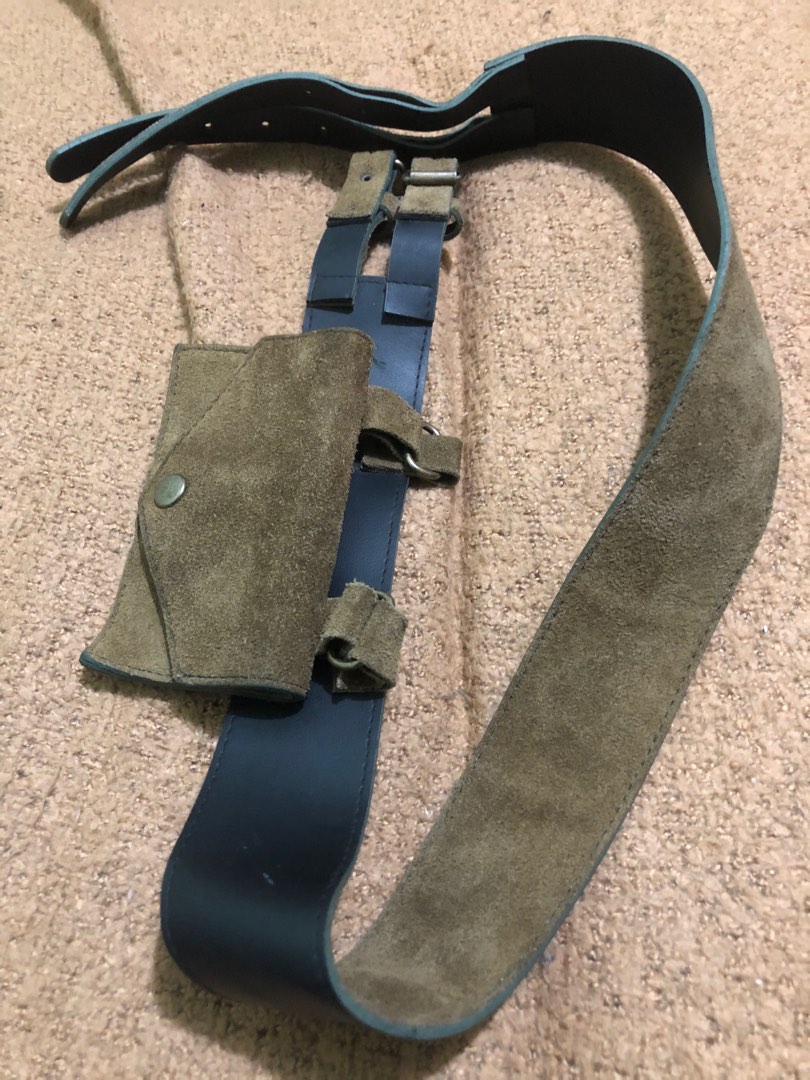 Suede leather utility belt, Hobbies & Toys, Stationary & Craft, Craft ...