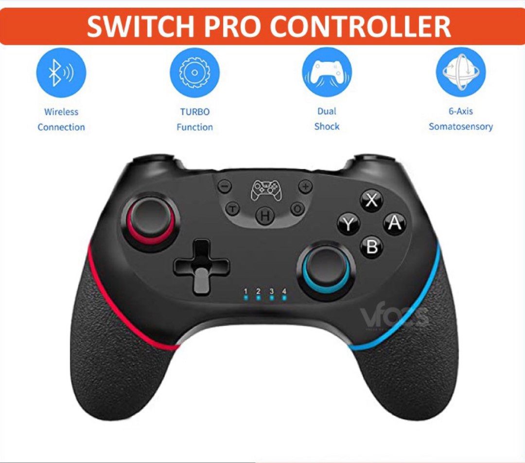 Switch Wireless Pro Controller, Video Gaming, Gaming Accessories, Controllers on Carousell