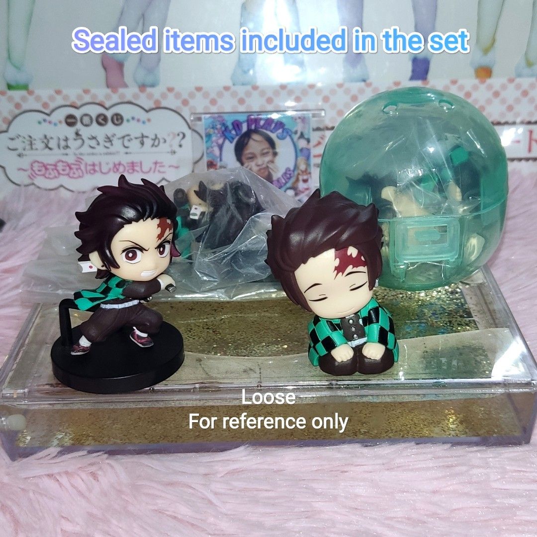 Tanjiro Mini Shrine SET (mostly Loose, 1 sealed, 1 sealed w/ capsule ...