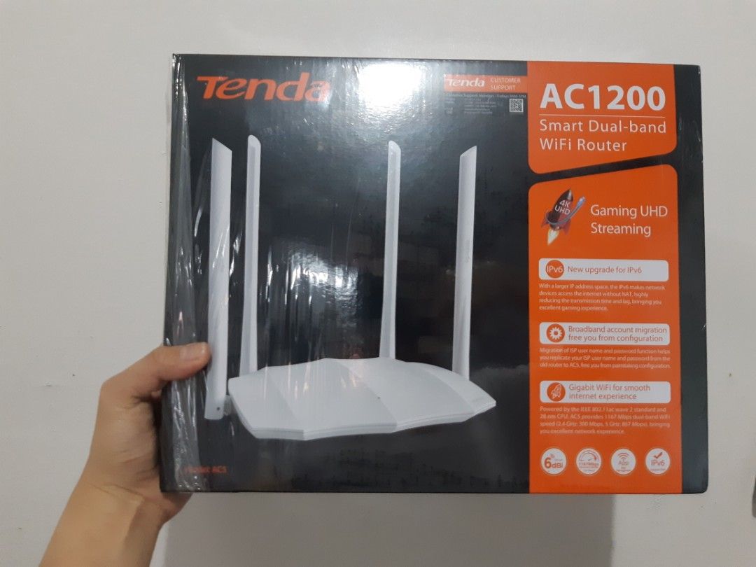 Tenda AC1200 Smart Dual Band WiFi Router, Computers & Tech, Parts ...