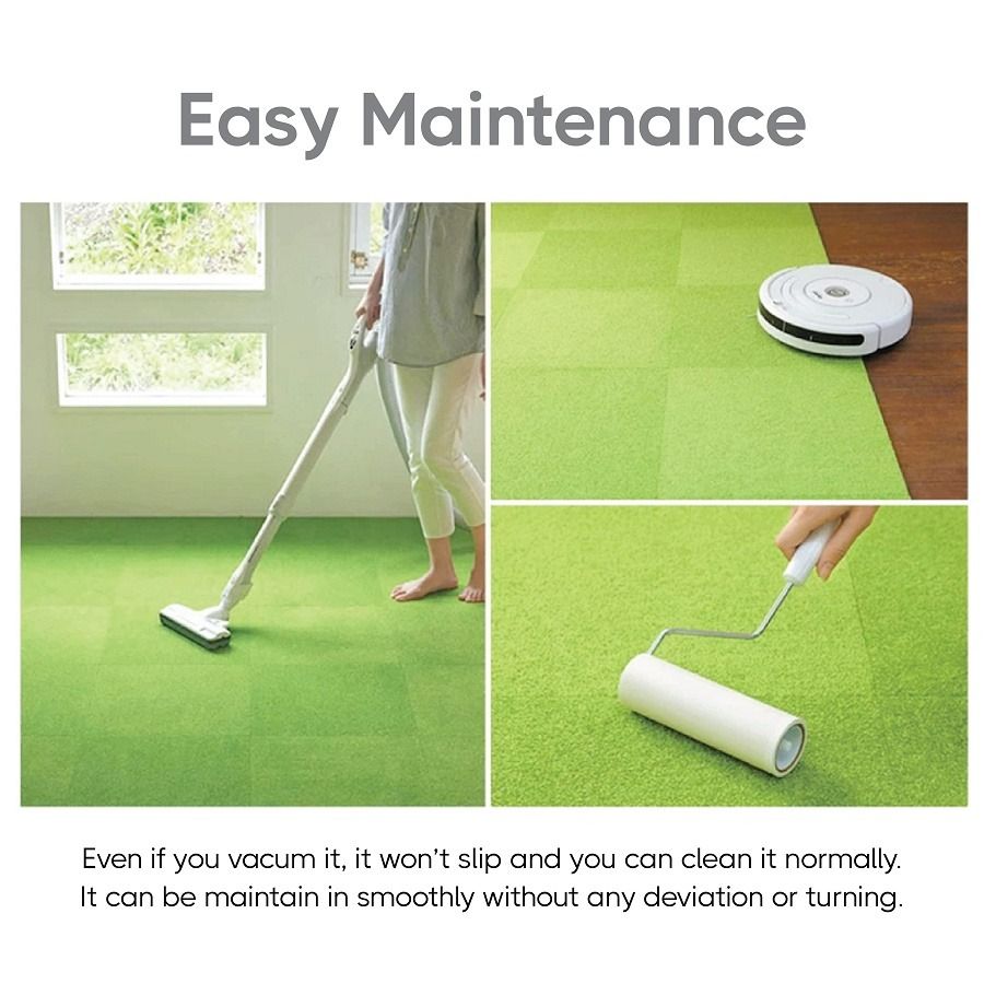 Toli Japan Tile Carpet Rug/Non-Slip Tile Carpet/Kids Pets Elderly ...