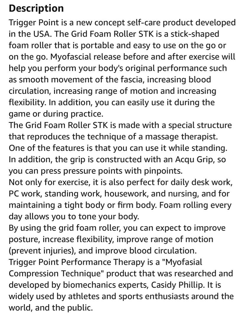 SET - TriggerPoint Grid Foam Roller (4), Health & Nutrition, Massage Devices on Carousell