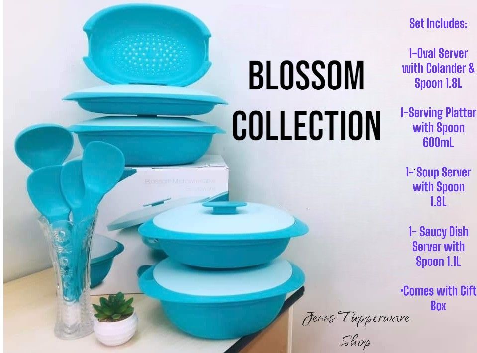 Tupperware Brand Blossom Collection Set in A Box soldout , Furniture ...