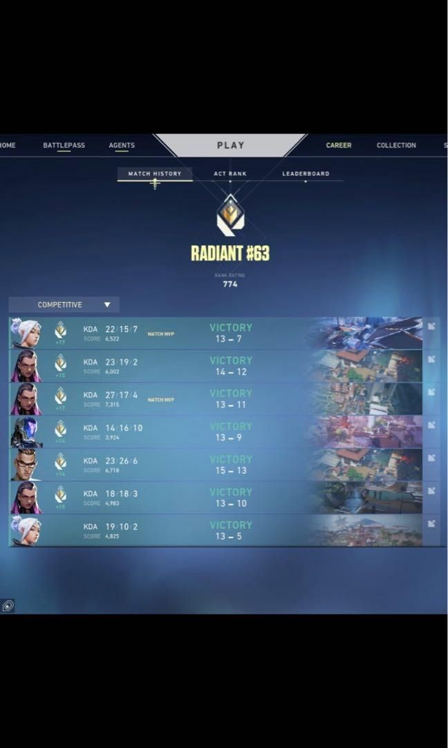 VALORANT BOOSTING (RADIANT), Video Gaming, Gaming Accessories, In-Game ...