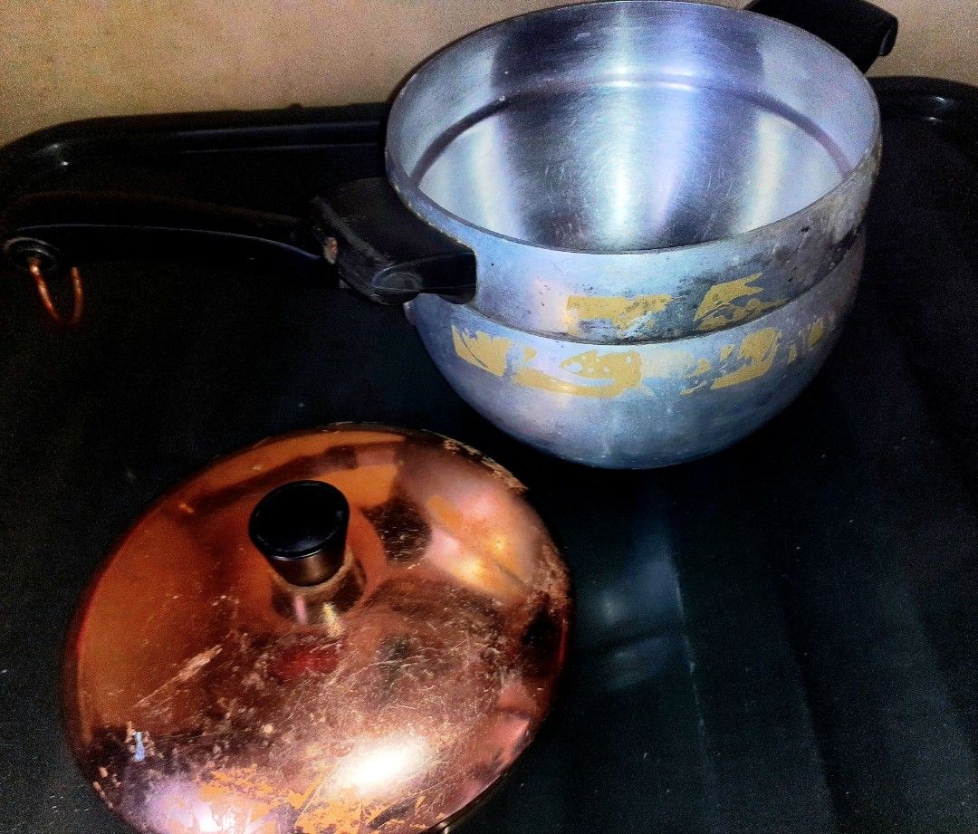 Vintage 60s Wear Ever Hallite Aluminum Double Boiler Cooking Pot With ...