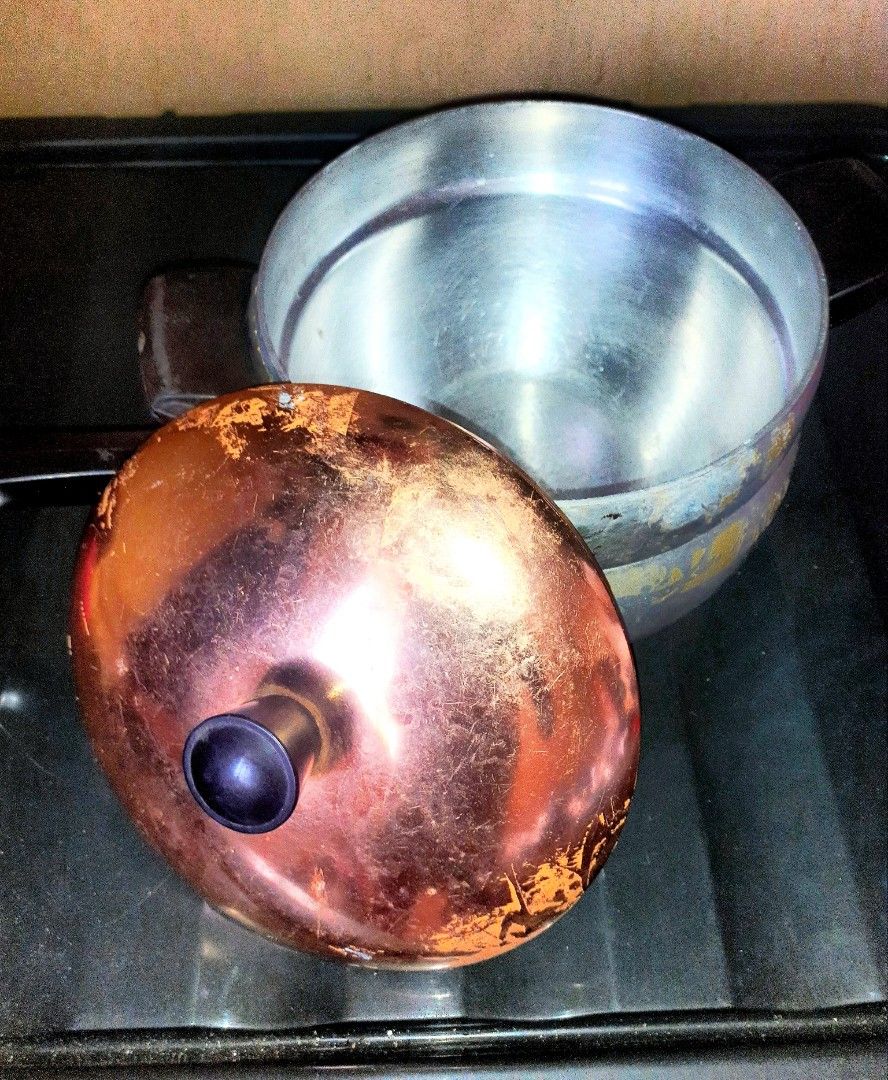 Vintage 60s Wear Ever Hallite Aluminum Double Boiler Cooking Pot With ...