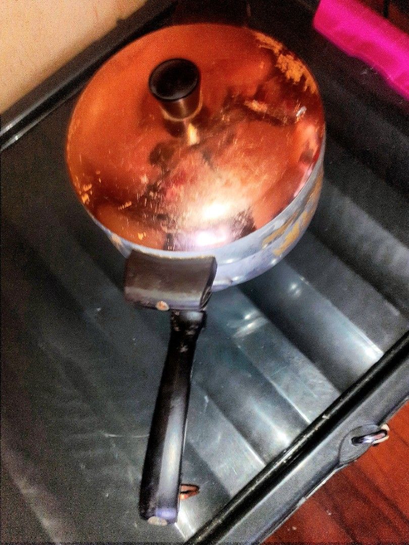 Vintage 60s Wear Ever Hallite Aluminum Double Boiler Cooking Pot With ...