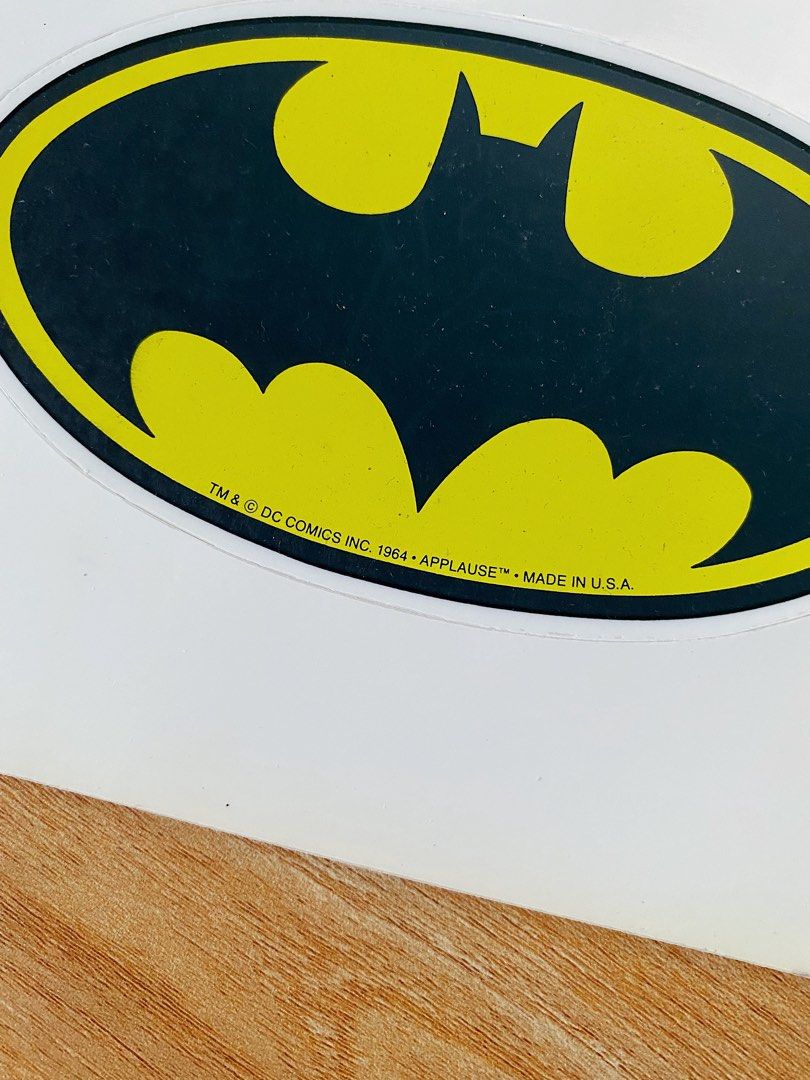 (Vintage) Batman - Bat Symbol - Window Slicker By Applause - Static ...
