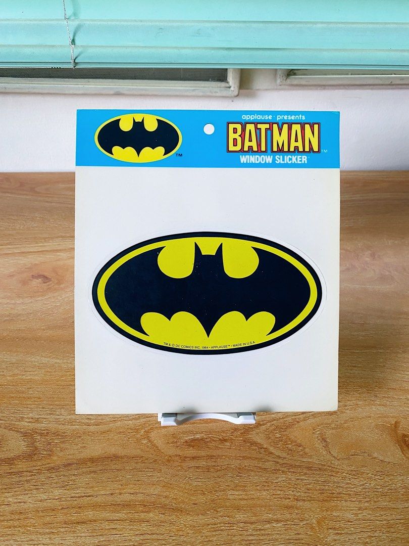 (Vintage) Batman - Bat Symbol - Window Slicker By Applause - Static ...
