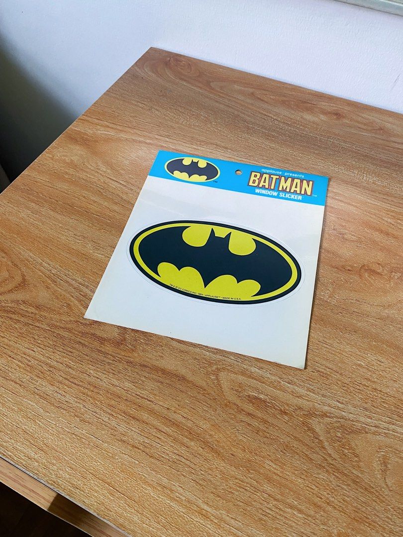 (Vintage) Batman - Bat Symbol - Window Slicker By Applause - Static ...