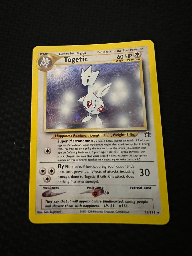 Vintage Pokemon Cards Togetic Neo Genesis Neo Discovery, Hobbies & Toys ...