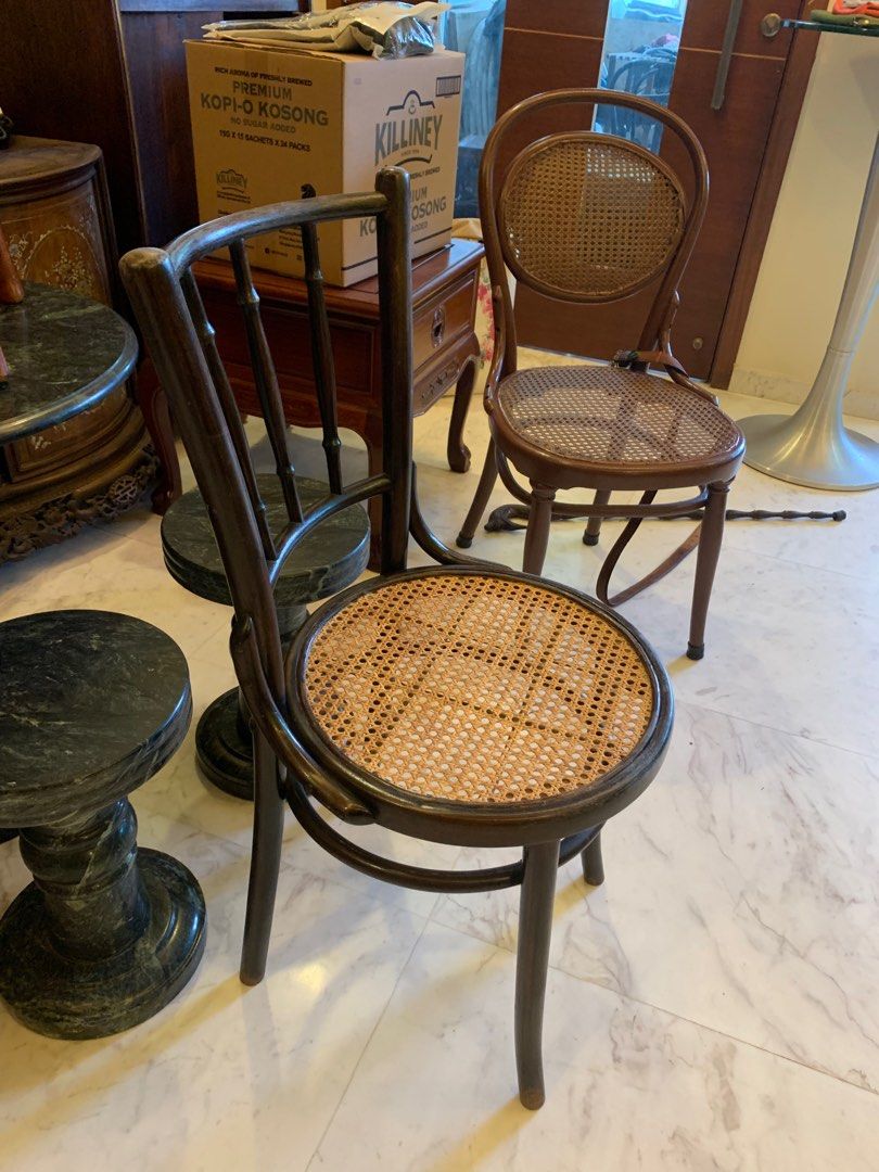 Vintage Rattan Kopitiam chair, Furniture & Home Living, Furniture ...