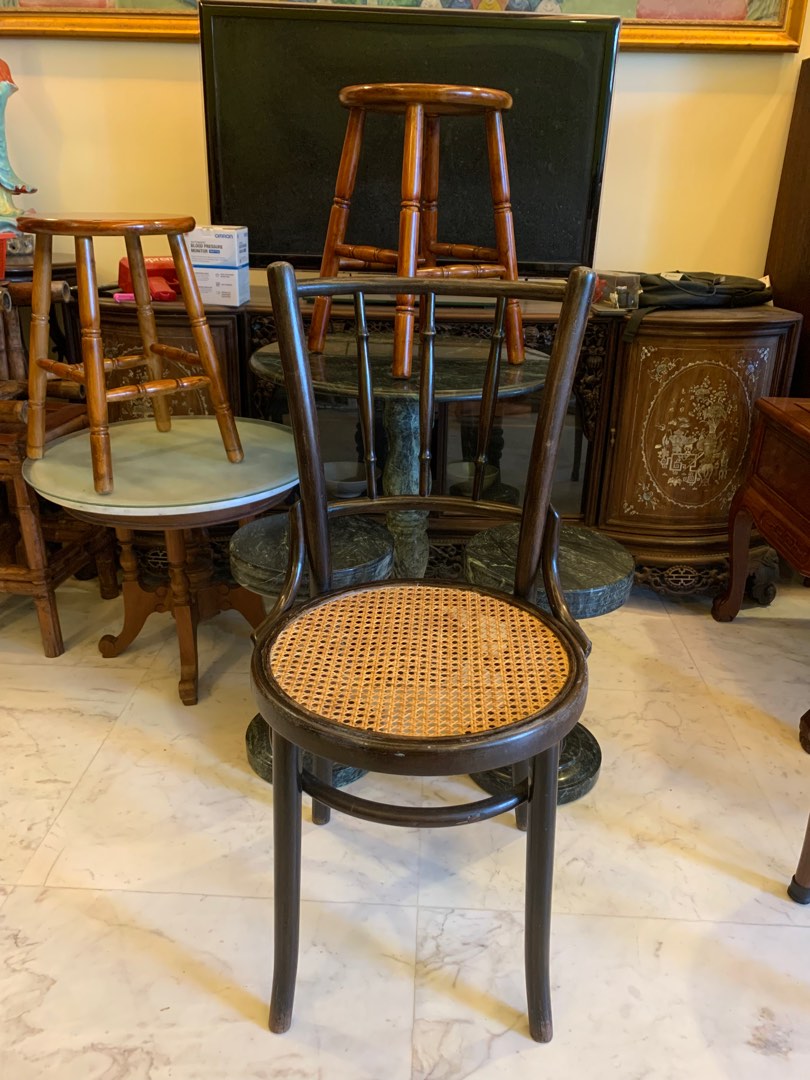 Vintage Rattan Kopitiam chair, Furniture & Home Living, Furniture ...