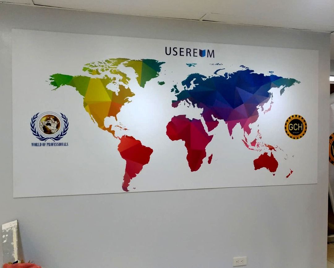 Wall covering stickers, Wall graphics, Wall mural, Sticker on sintra ...