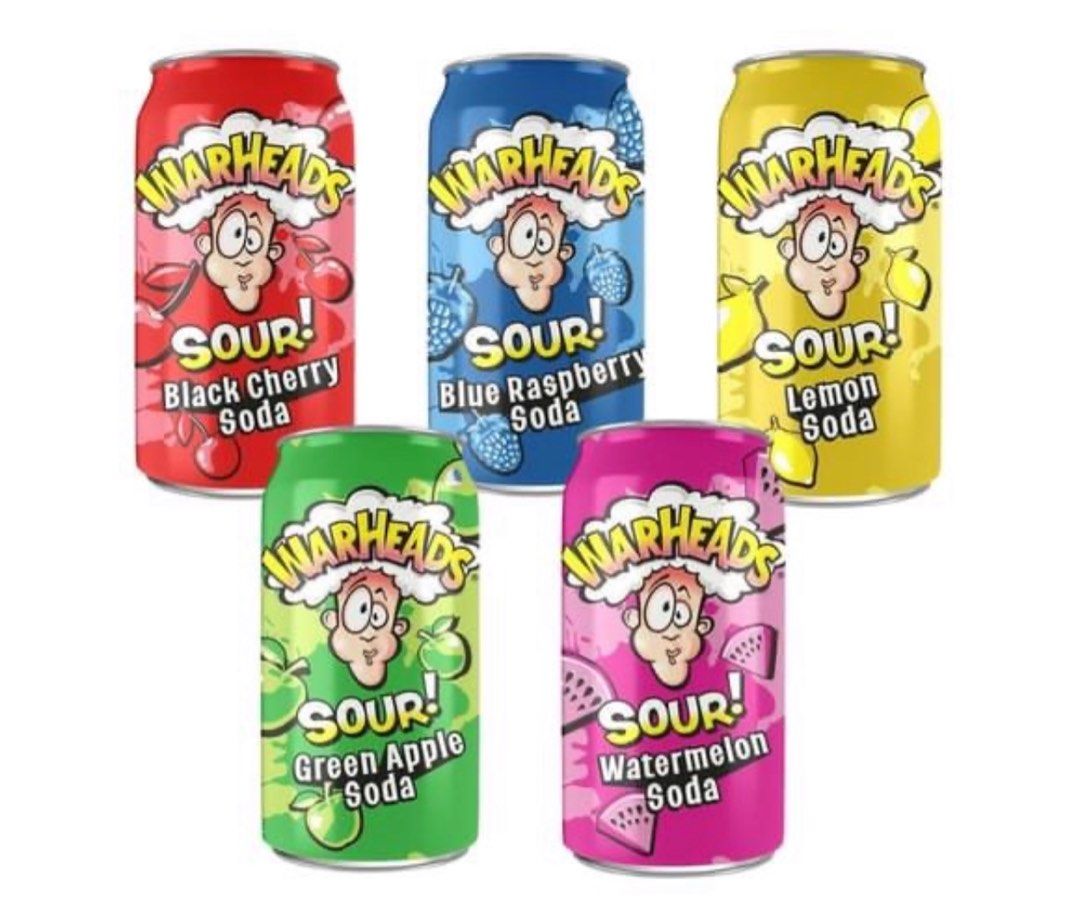 Warheads Sour Soda 355ml, Food & Drinks, Beverages on Carousell
