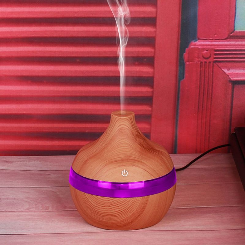Wood Grain Aroma Humidifier Diffuser 300ml Tv And Home Appliances Air Purifiers And Dehumidifiers