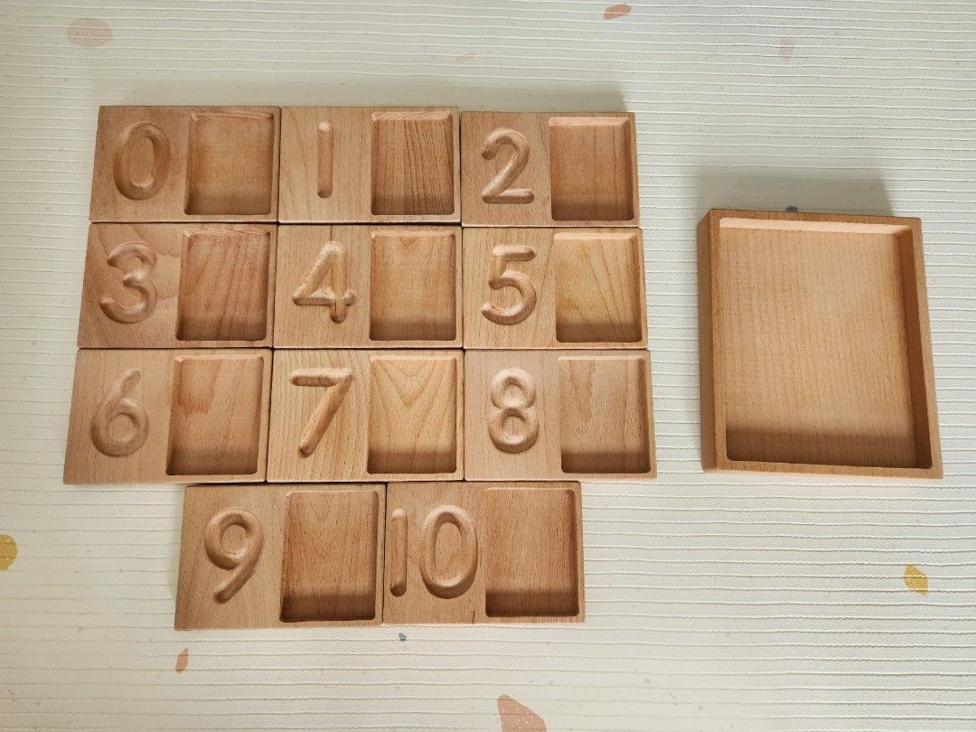 Wooden Counting Trays, Hobbies & Toys, Toys & Games on Carousell