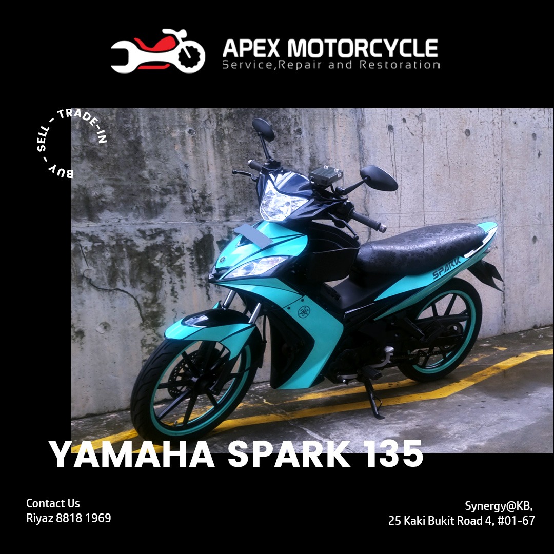 Yamaha Spark 135 (COE ECPIRY 2026 RENEWABLE), Motorcycles, Motorcycles for Sale, Class 2B on ...