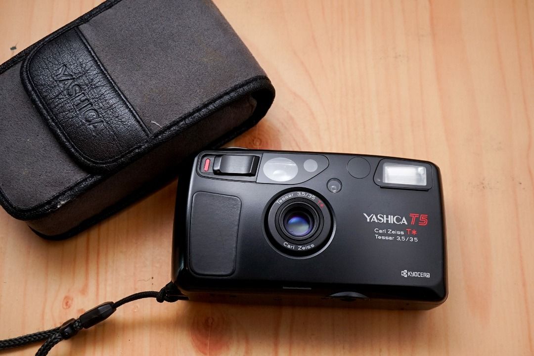 Yashica T5 Point & Shoot film camera, Photography, Cameras on Carousell