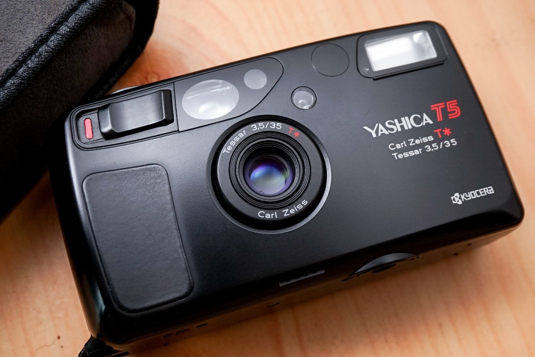 Yashica T5 Point & Shoot film camera, Photography, Cameras on Carousell